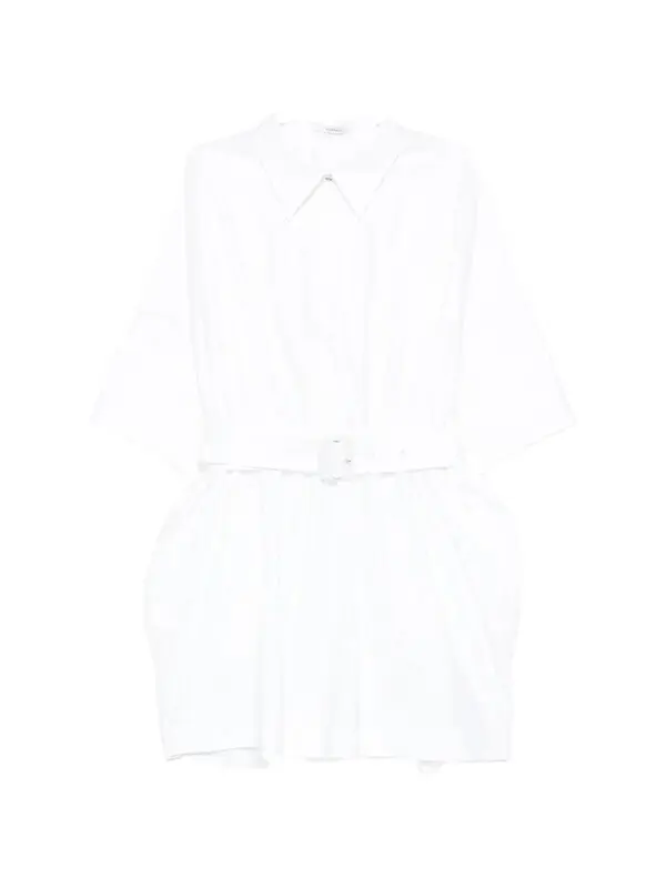 Givenchy Cinched Waist Shirt Dress - White