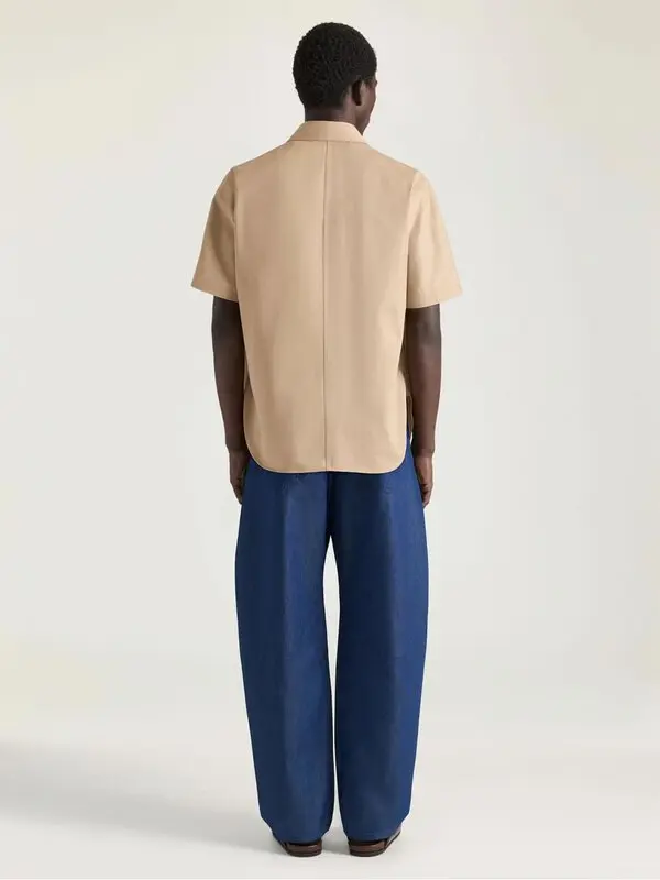 Givenchy Couture Seam Cotton Shirt With Paris Patch