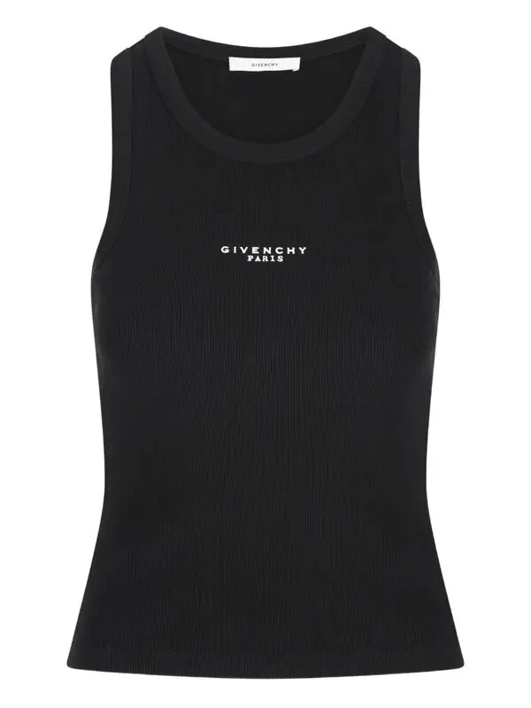 Givenchy Slim-fit Cotton Tank Top With Paris Print