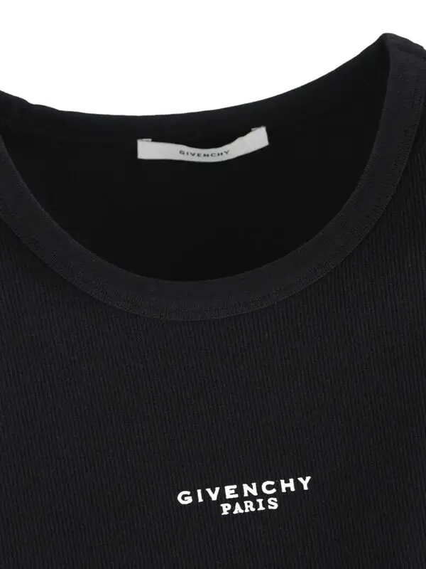 Givenchy Slim-fit Cotton Tank Top With Paris Print