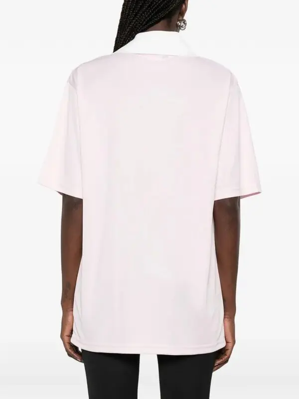COURREGES Oversized V-neck Sports Polo - Multicolor