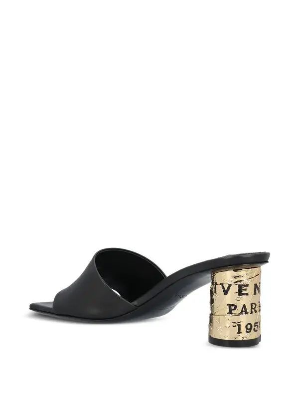 Givenchy Tape Heeled Leather Mules