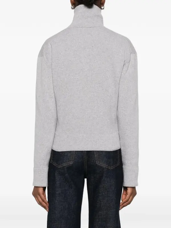 Victoria Beckham Half-zip Milano Wool Blend Jumper