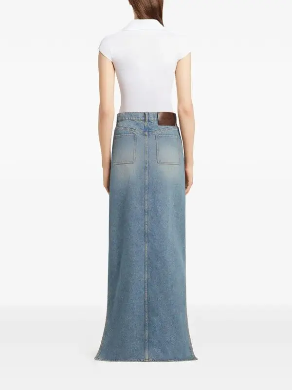 COURREGES Cropped Sports Polo Shirt - White