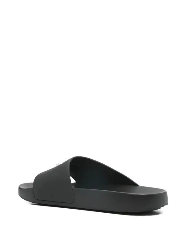 Givenchy Rubber Slide Flat Mules - Black