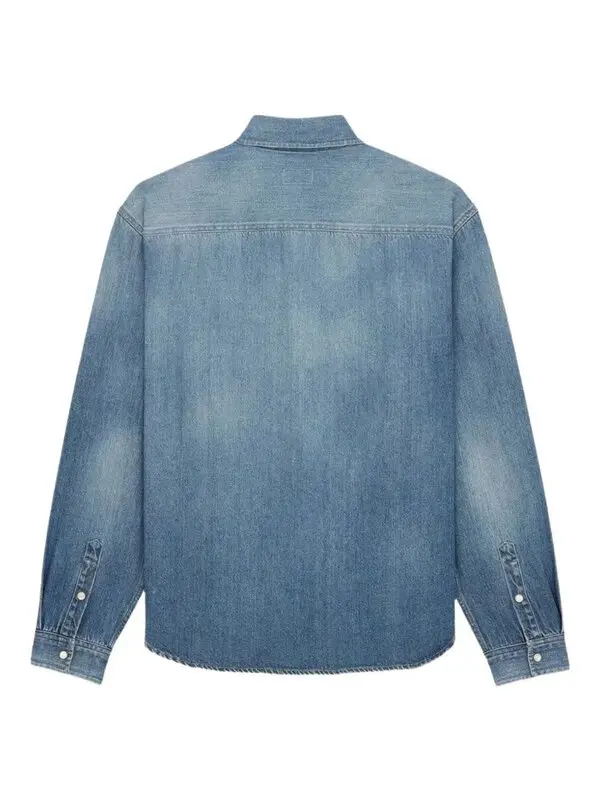 Saint Laurent Cassandre Shirt In Denim