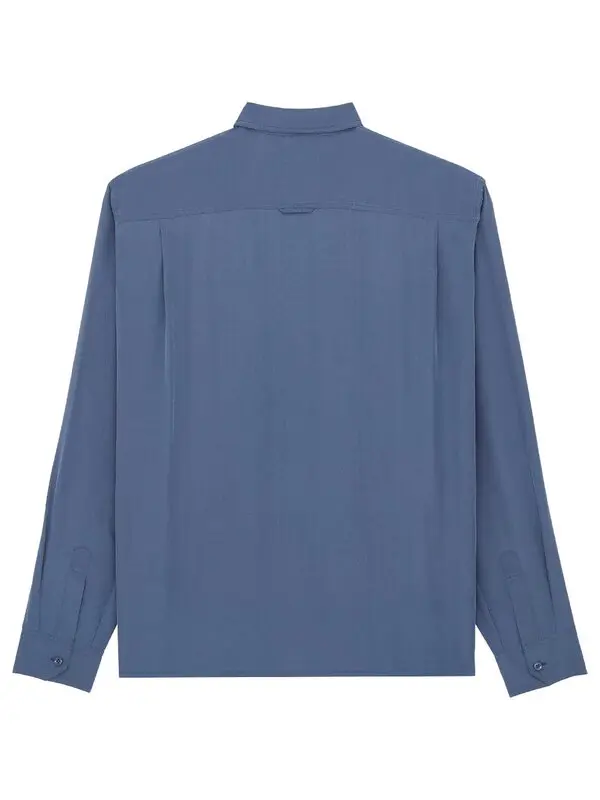 Saint Laurent Viscose And Silk Shirt With Padded Shoulders