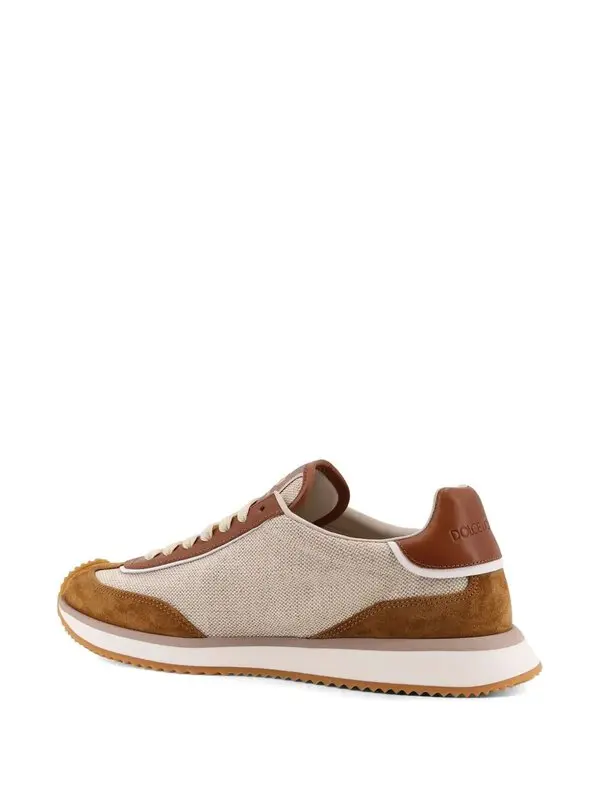 Dolce & Gabbana Dg Cushion Canvas And Suede Sneakers