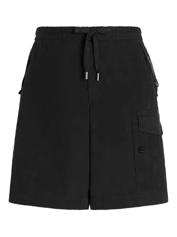 Dolce & Gabbana Waxed Faille Bermuda Shorts - Black