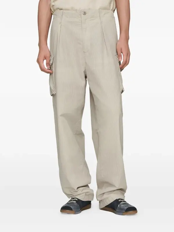 MAISON MARGIELA Cotton-blend Pinstripe Pattern Cargo Trousers