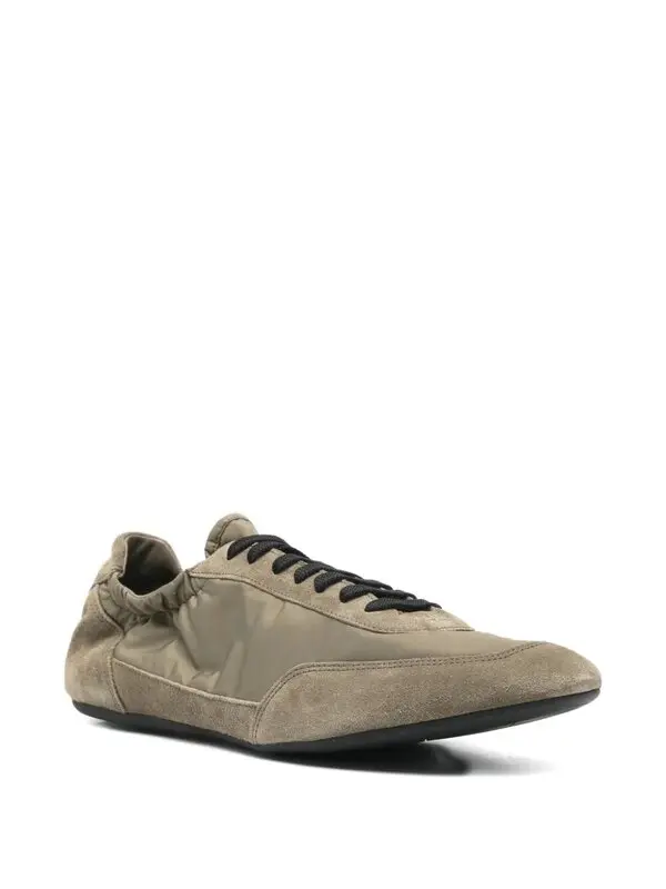 Prada Collapse Re-nylon And Suede Elasticized Sneakers