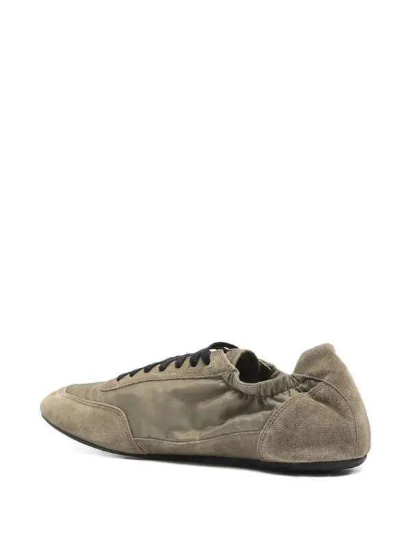 Prada Collapse Re-nylon And Suede Elasticized Sneakers