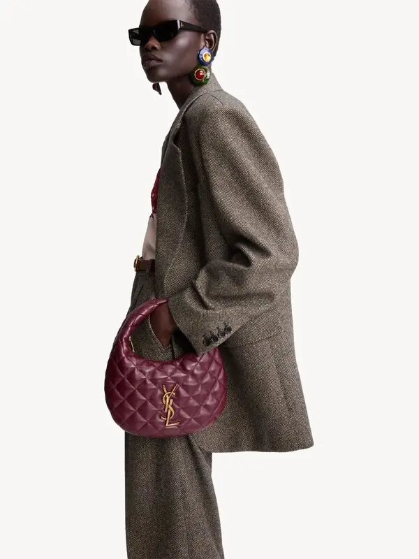 Saint Laurent Quilted Nappa Baby Icarino Bag - Red