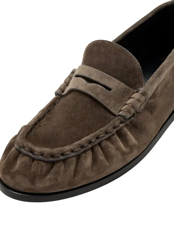 Saint Laurent Le Loafer Suede - Gray