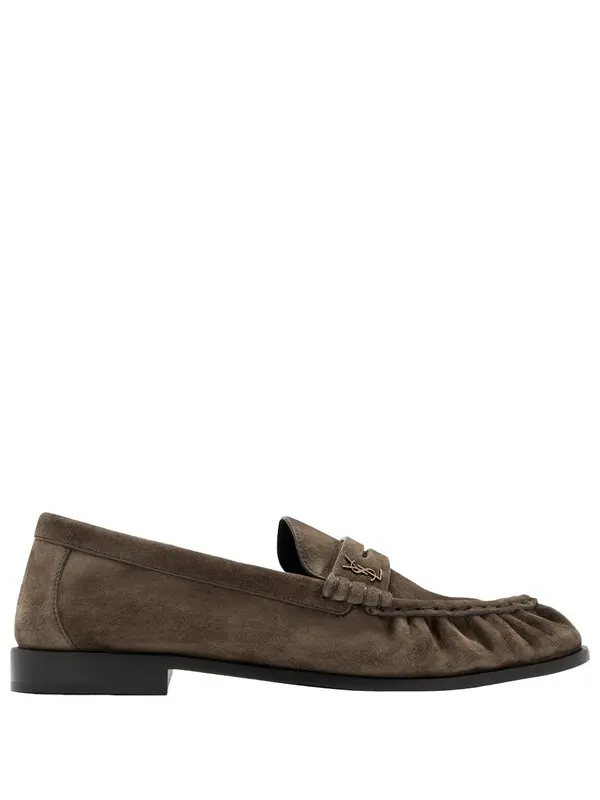Saint Laurent Le Loafer Suede - Gray