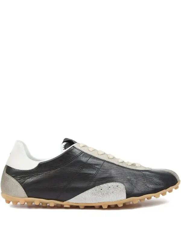 MAISON MARGIELA Sprinters Vintage Finish Suede And Leather Sneakers - Black