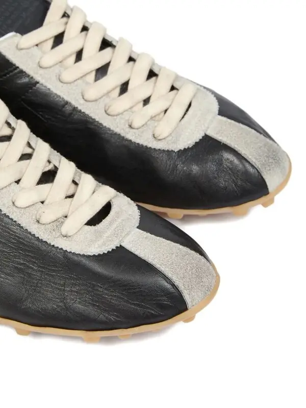 MAISON MARGIELA Sprinters Vintage Finish Suede And Leather Sneakers - Black