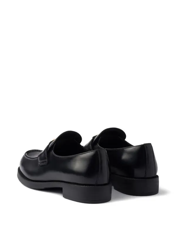 Prada Brushed Leather Loafers