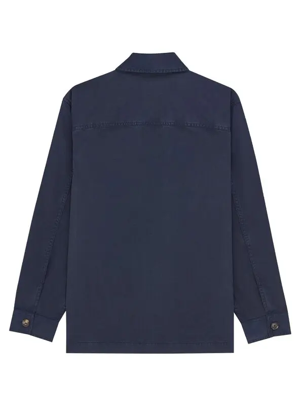 Saint Laurent Cotton Linen Gabardine Cassandre Overshirt