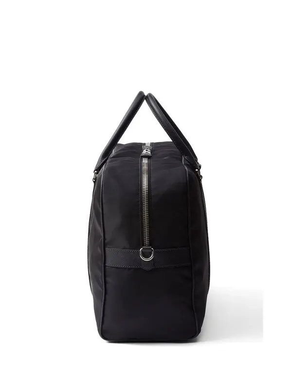 Prada Re-nylon And Saffiano Leather Duffel Bag