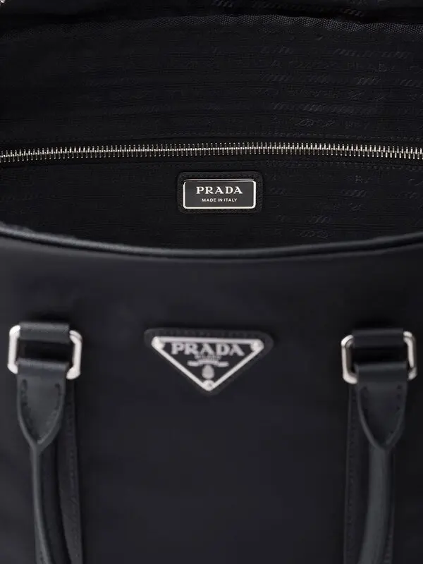 Prada Re-nylon And Saffiano Leather Duffel Bag