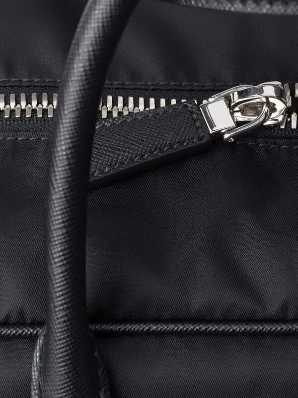 Prada Re-nylon And Saffiano Leather Duffel Bag