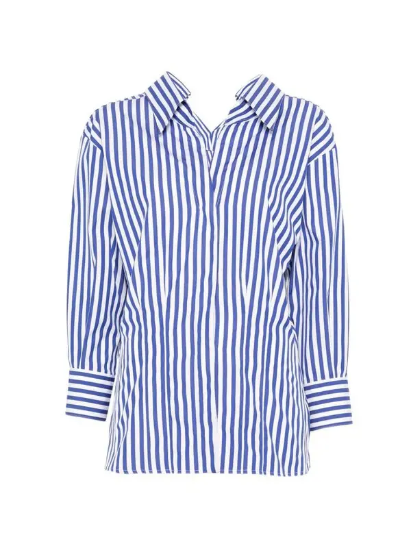 Givenchy Striped Poplin Shirt - Blue
