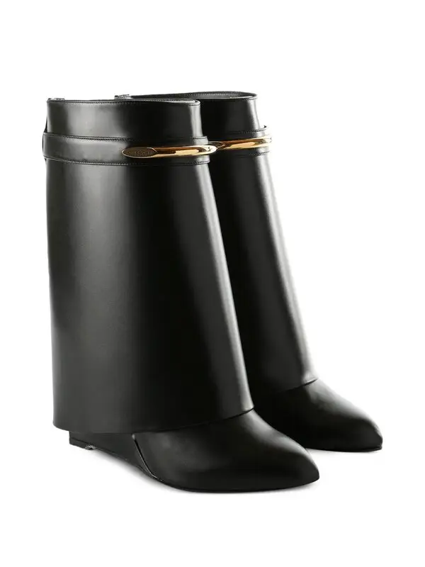 Givenchy Shark 95 Leather Ankle Boots