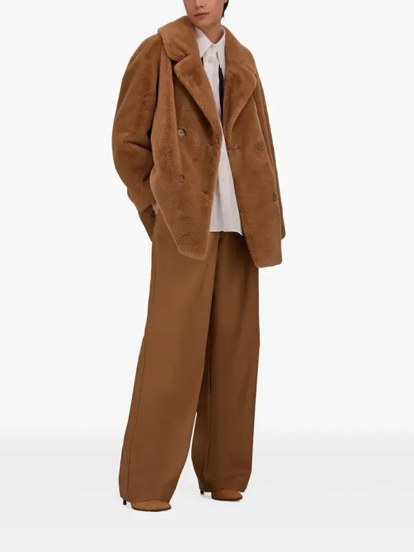 Herno Cappotto Doppiopetto In Ecopelliccia