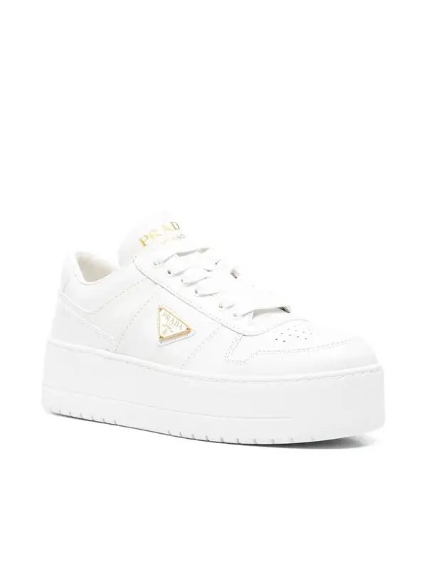 Prada Downtown Leather Sneakers