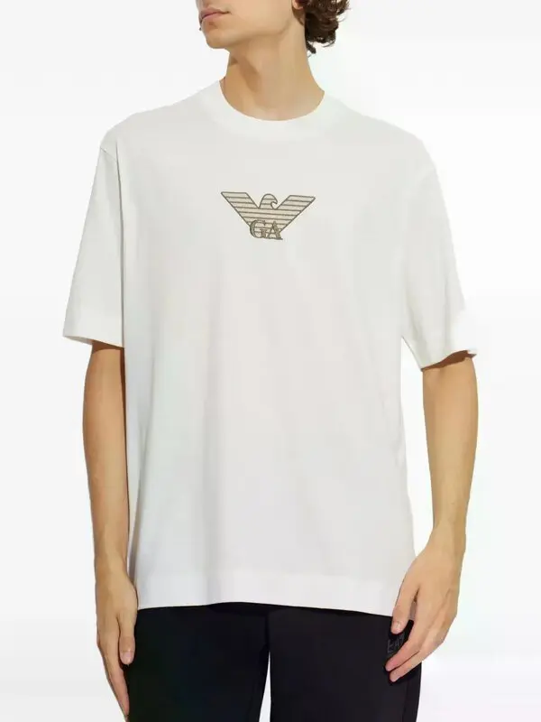 Emporio Armani Embroidered-logo T-shirt