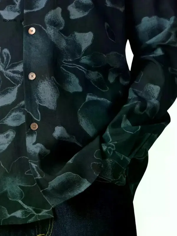Paul Smith Floral-print Long-sleeve Shirt