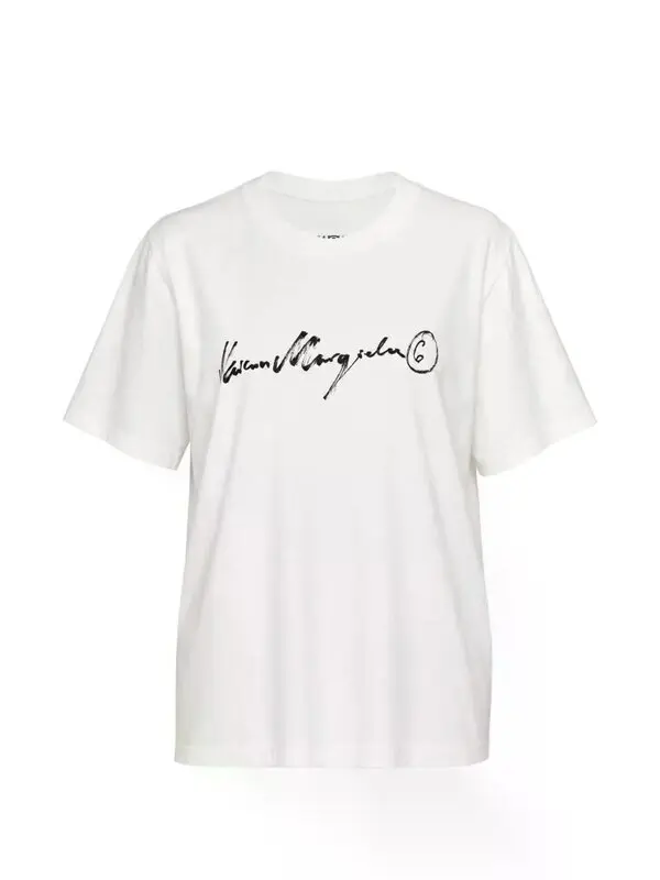 MAISON MARGIELA Logo Print Cotton T-shirt