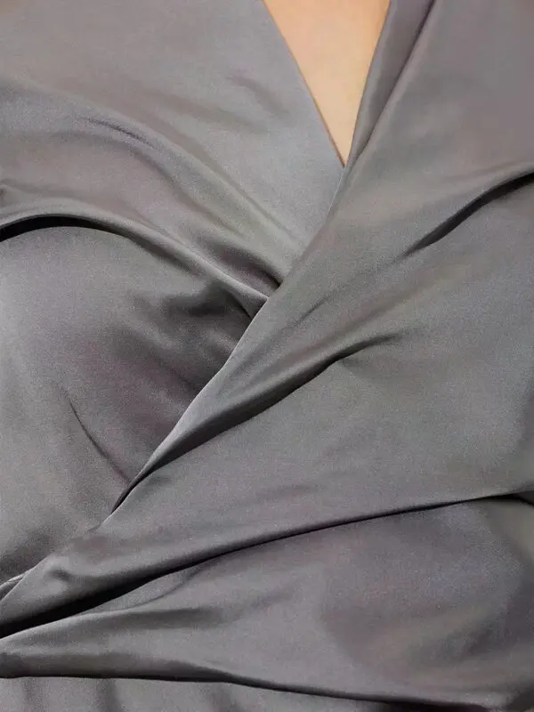 Rick Owens Laura Ls Wrap-style Long-sleeve Top