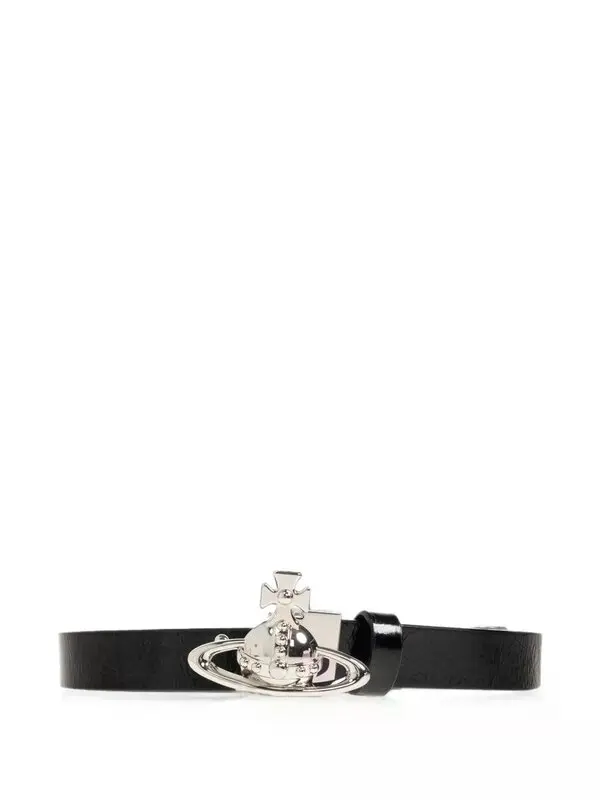 VIVIENNE WESTWOOD Orb-plaque Leather Belt