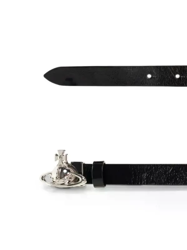 VIVIENNE WESTWOOD Orb-plaque Leather Belt