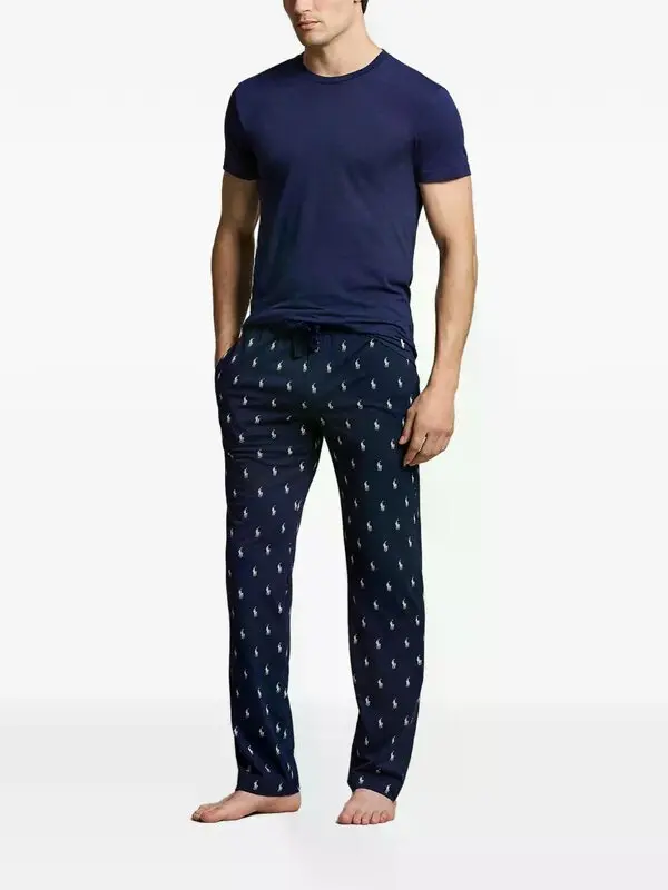 Polo Ralph Lauren Signature Pony Jersey Pyjama Trousers - Blue