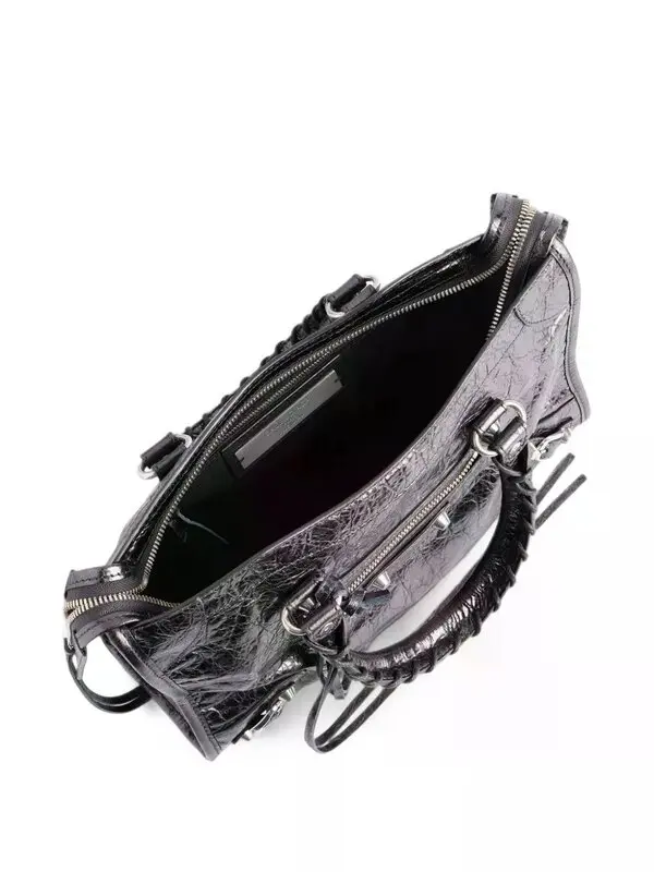 Balenciaga Small Le City Metallic Leather Tote Bag
