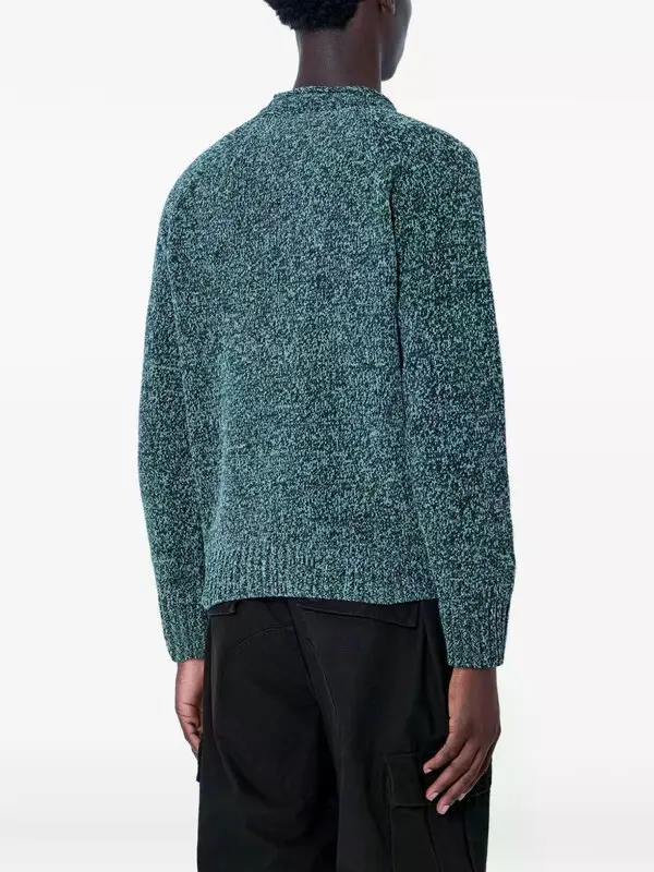 Stone Island Logo-patch Chunky-knit Sweater
