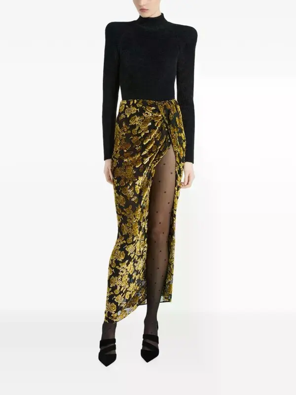 Balmain Fluffy Ribbed-knit Jumper - Black