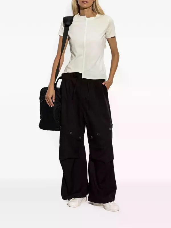 Y3 Logo-print Asymmetric T-shirt