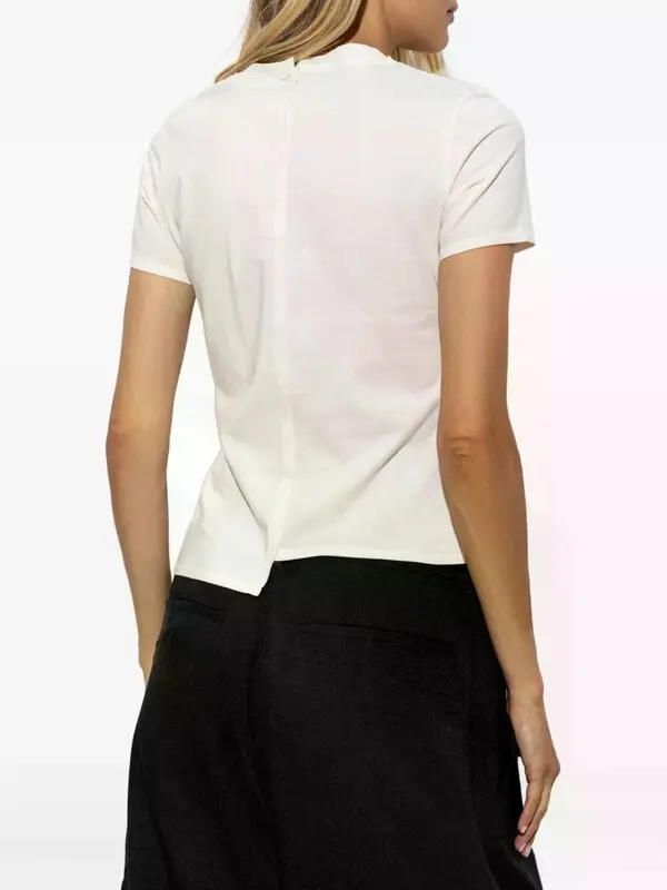 Y3 Logo-print Asymmetric T-shirt