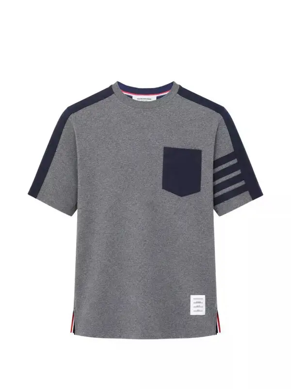 Thom Browne 4-bar Oversized T-shirt - Grey