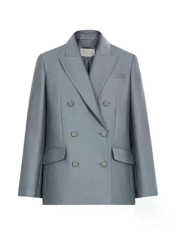 Zimmermann Double-breasted Peak-lapels Jacket - Grey