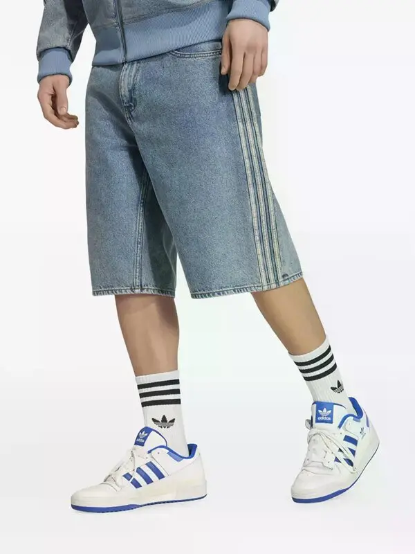 Adidas Firebird Adicolor Denim Shorts - Blue