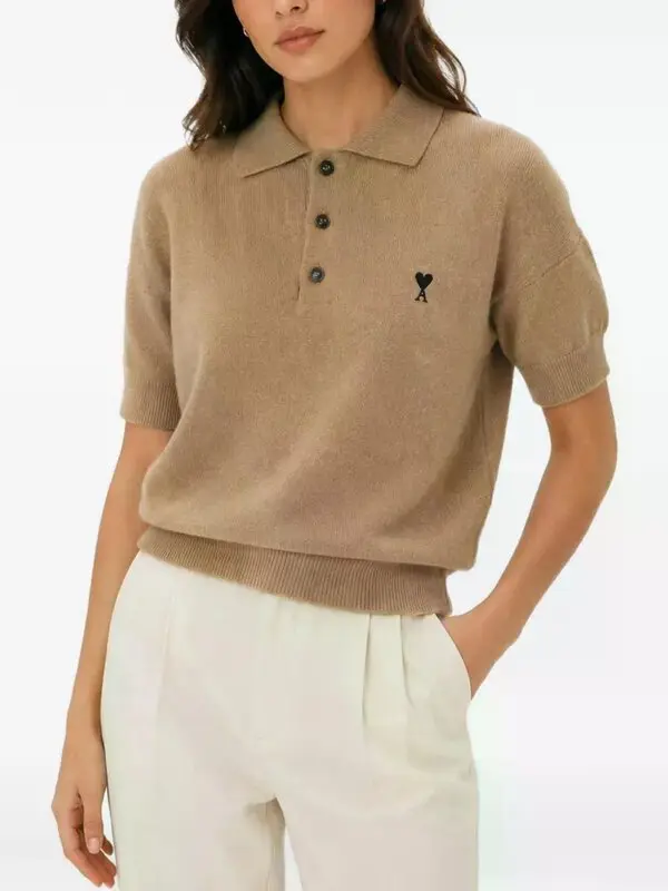 AMI Paris De Coeur Polo Shirt