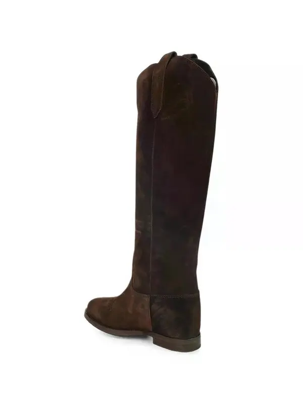 VIA ROMA 15 Suede Western Boots