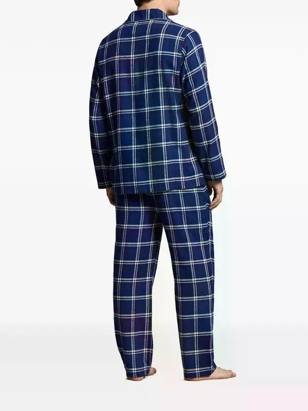 Polo Ralph Lauren Plaid Flannel Sleep Set - Blue
