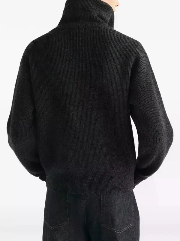 LEMAIRE Zipped Cardigan In Virgin Wool