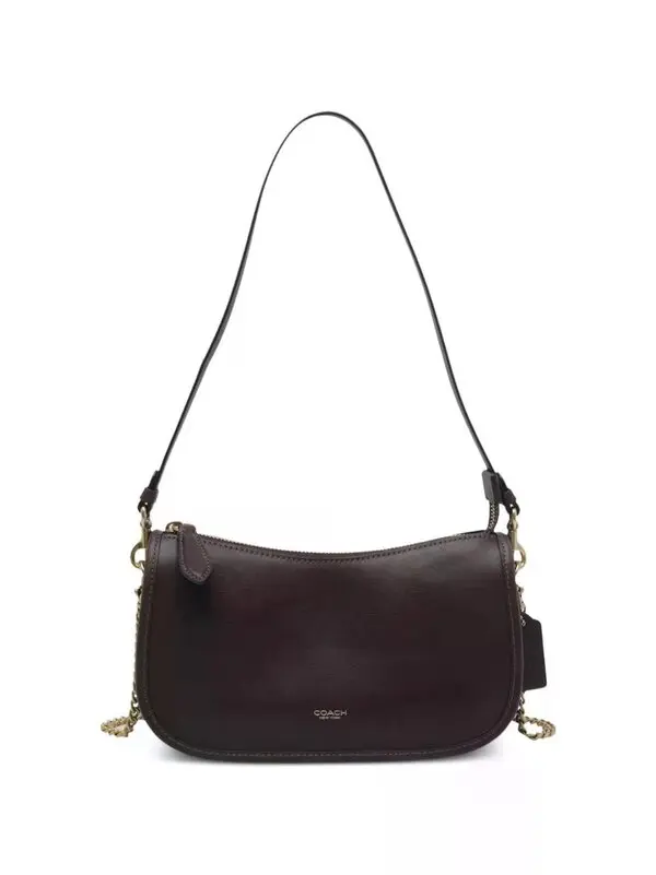COACH Waverly Leather Shoulder Bag - Brown